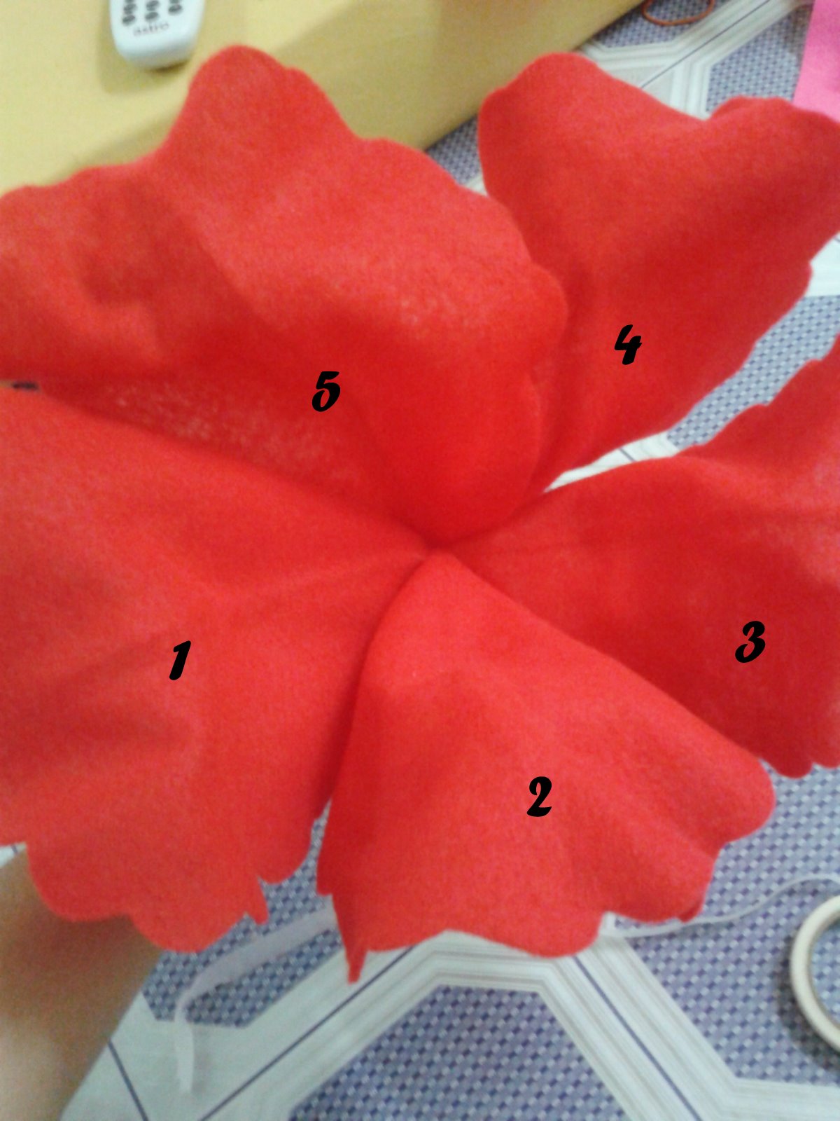 .CikSusu.: Tutorial : Bunga Felt Besar
