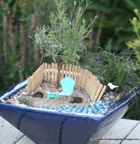 Miniature Coastal Beach Fairy Garden Ideas
