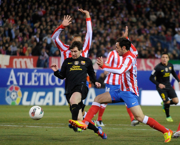 pictures Lionel Messi vs Club Atletico de Madrid la liga 2012