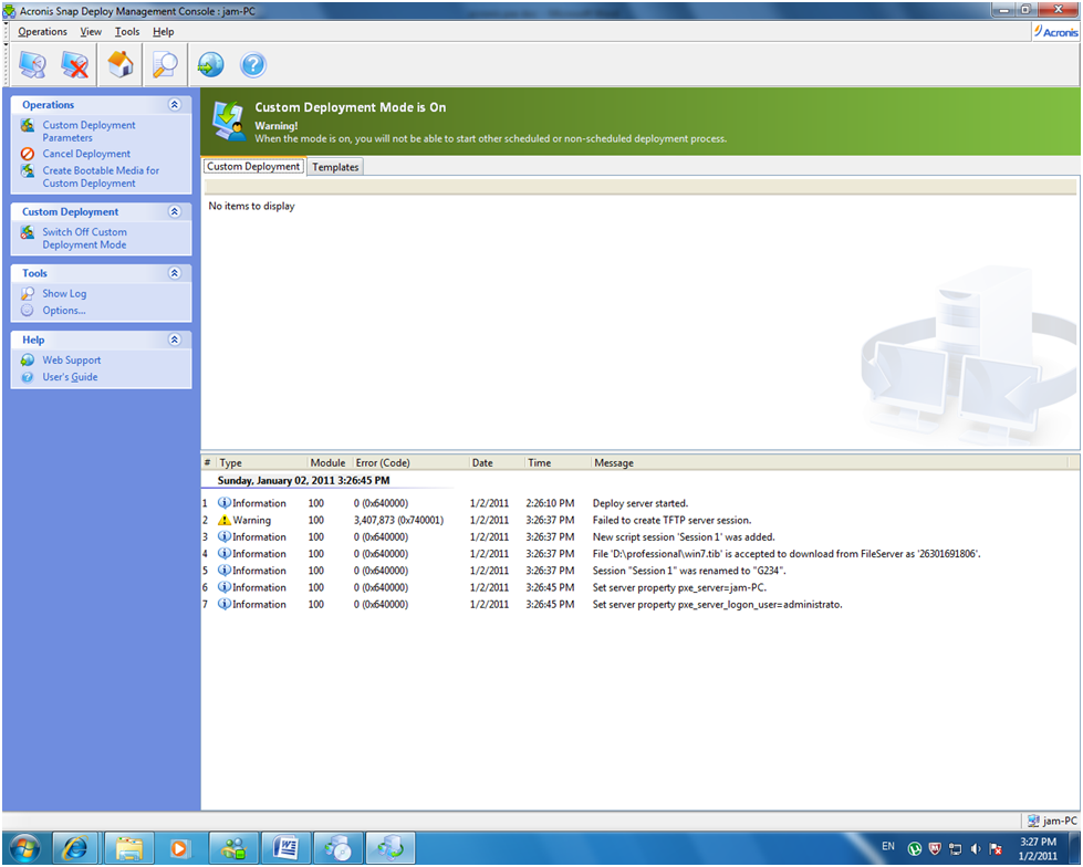 IT Technical Support: How to Setup Acronis Snap Deploy
