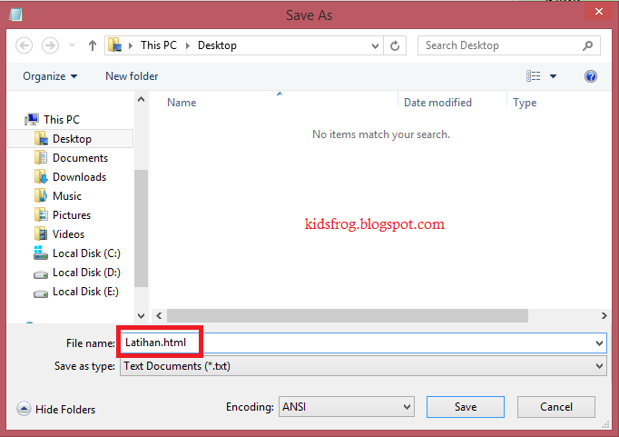 Struktur Dasar HTML ~ KidsFrog