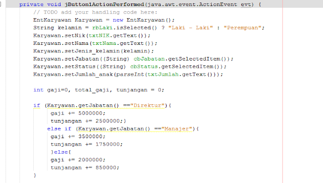 Cara menghitung gaji karyawan menggunakan java netbeans - SINAU BARENG LUR!
