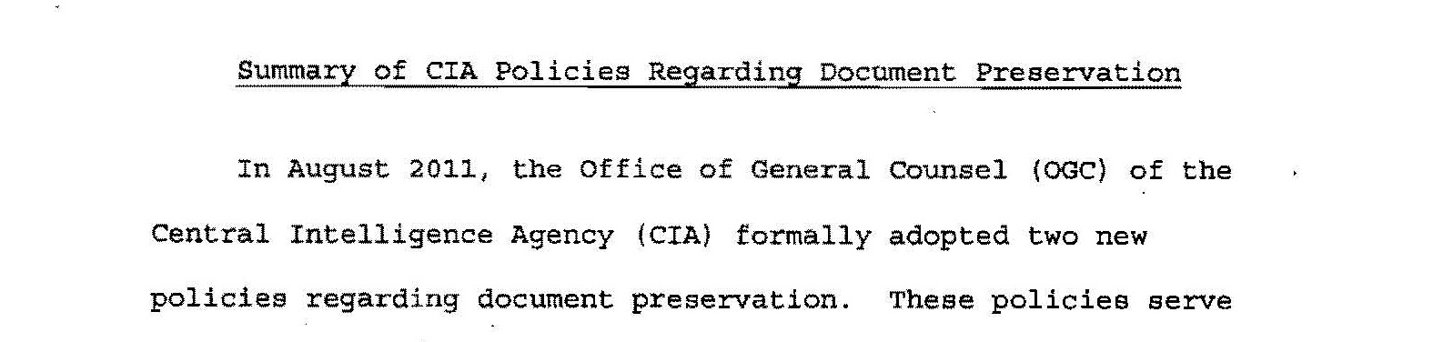 Document Exploitation: New Details on the Destroyed CIA Tapes