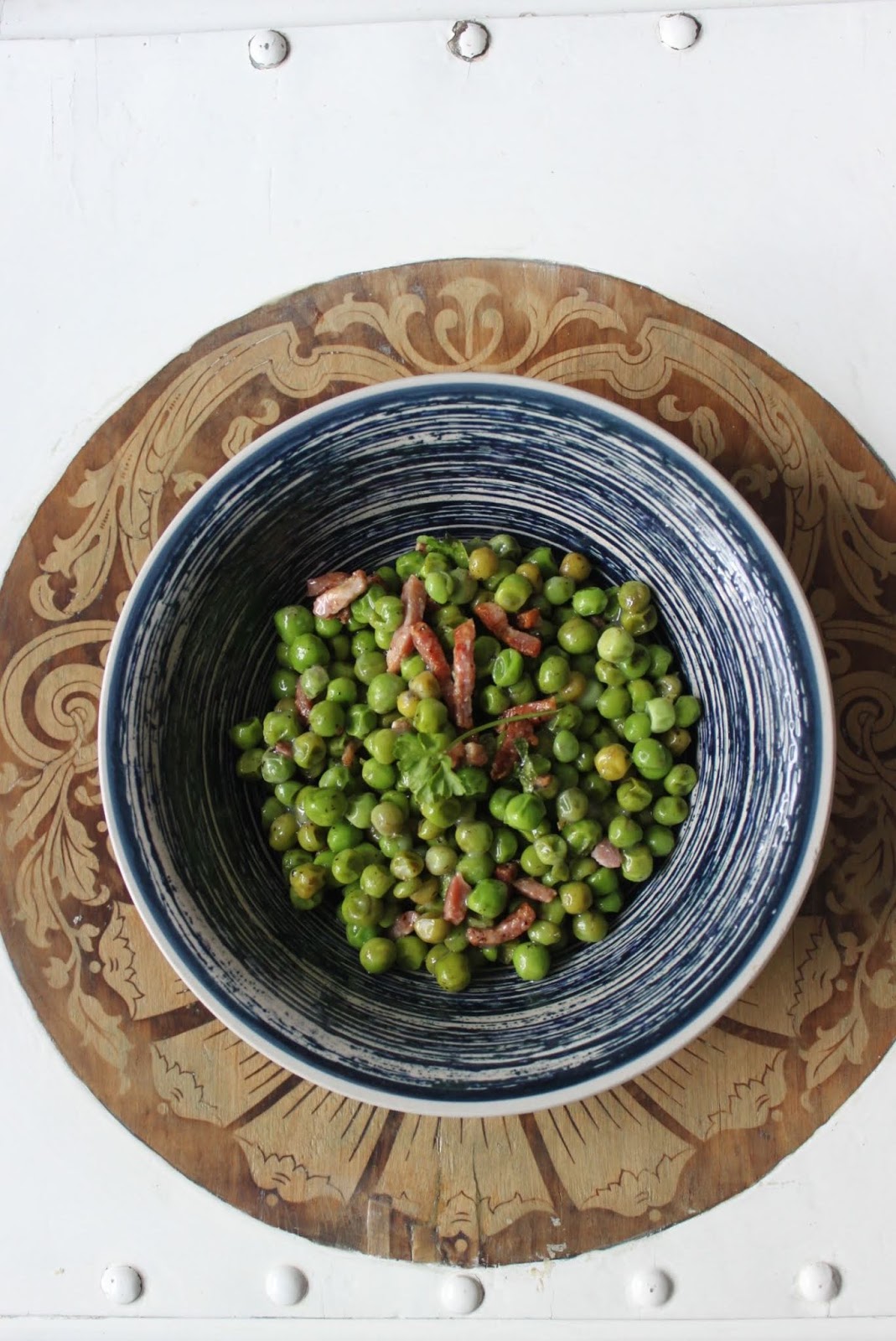 Doperwten zijn koud ook erg lekker!