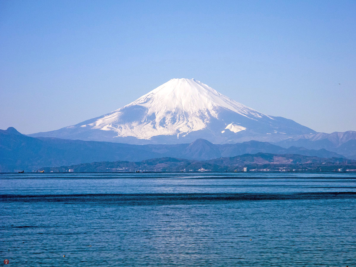 FROM THE GARDEN OF ZEN: A view of Mt.Fuji from Chojyagasaki cape (Hayama)
