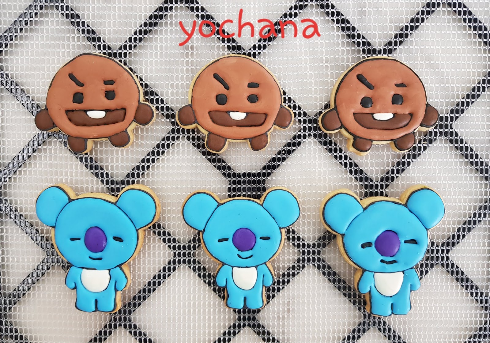 Yochana's Cake Delight! : BT21 Cookies