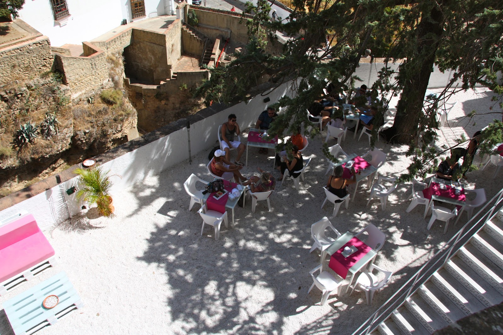 El muro vegetal: JARDÍN DE LA CASA DEL REY MORO, RONDA