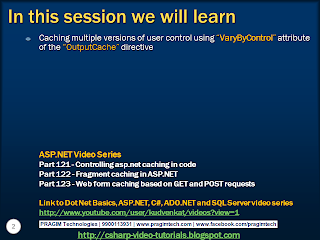 Sql server, .net and c# video tutorial: Part 124 – Caching multiple versions of user control ...