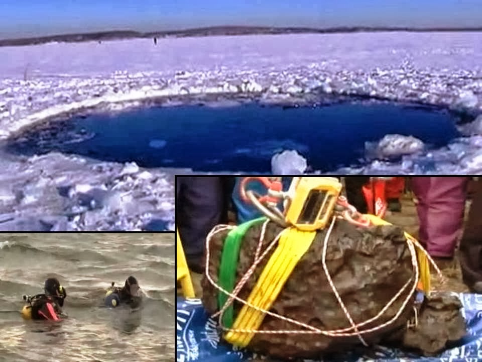 600 kg. Chunk of Chelyabinsk Meteor Pulled from Russian Lake - Oct 16 ...