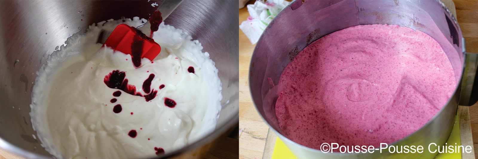 Pousse-Pousse Cuisine: Bavarois fruits rouges et chocolat blanc