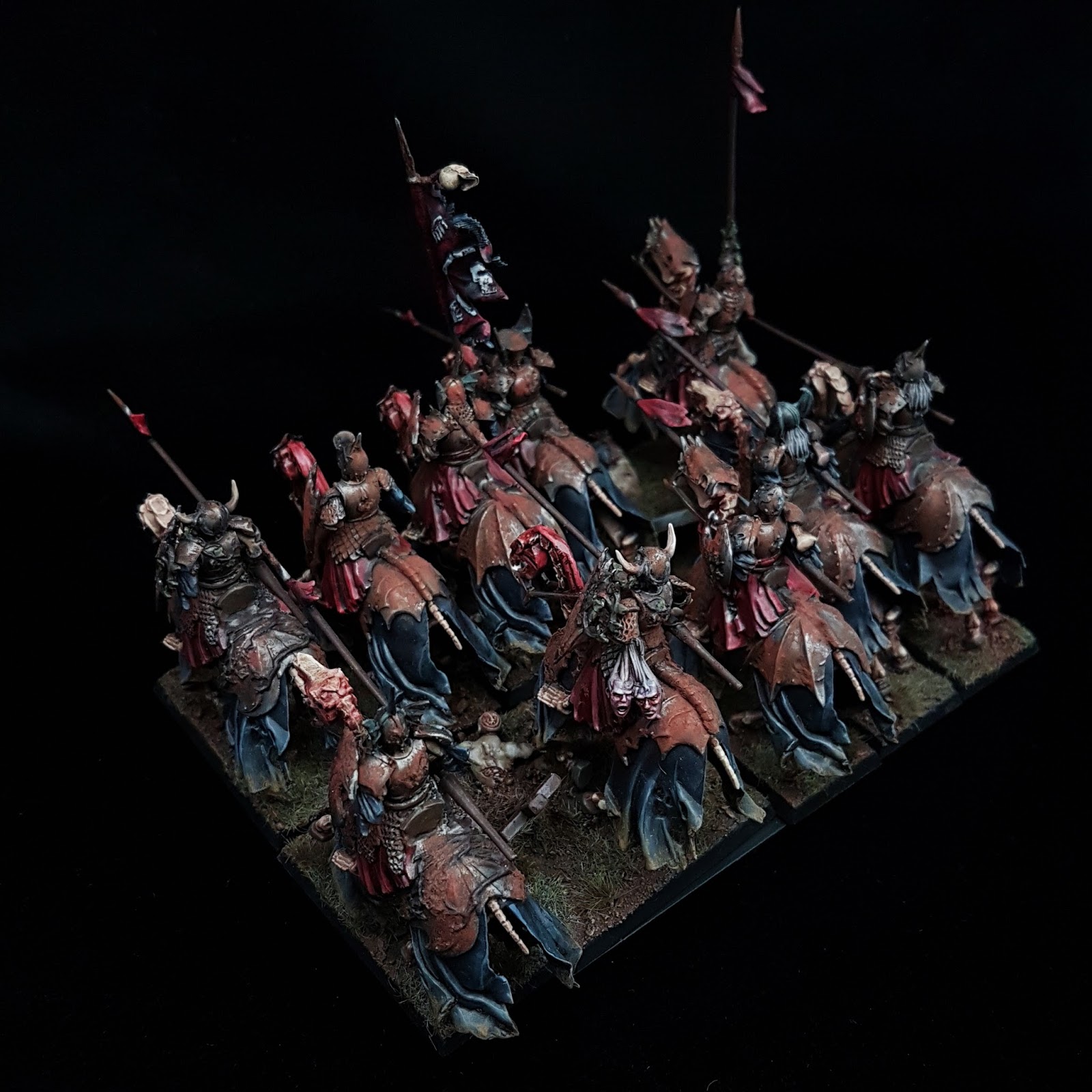 Vampire Counts Black Knights and Zombie Dragon / Dread Abyssal WIP