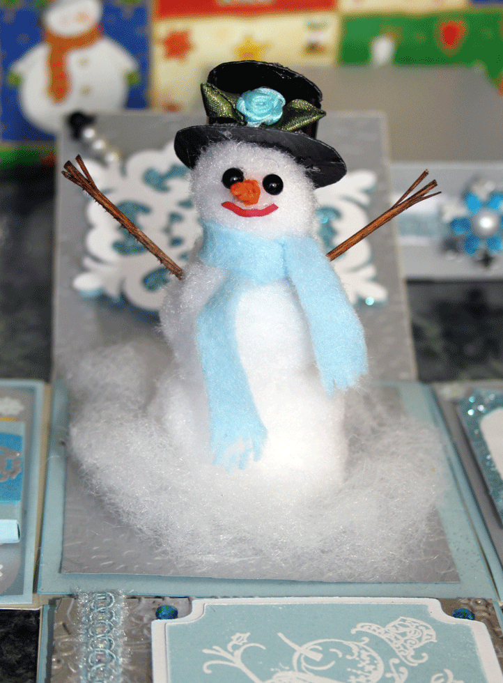 Croatian Crafter: Snowman Explosion Box - Gift Card Holder