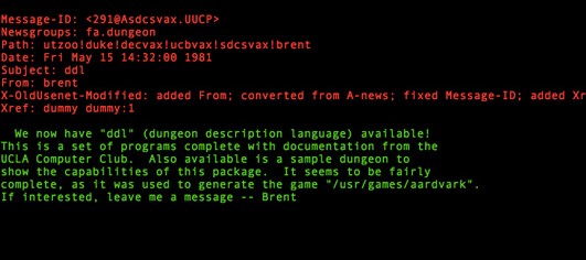 80s Actual: Usenet 1980 - Things I Didn't know...