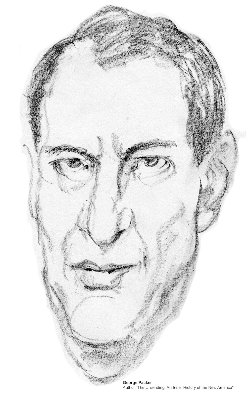 daily drawings: George Packer