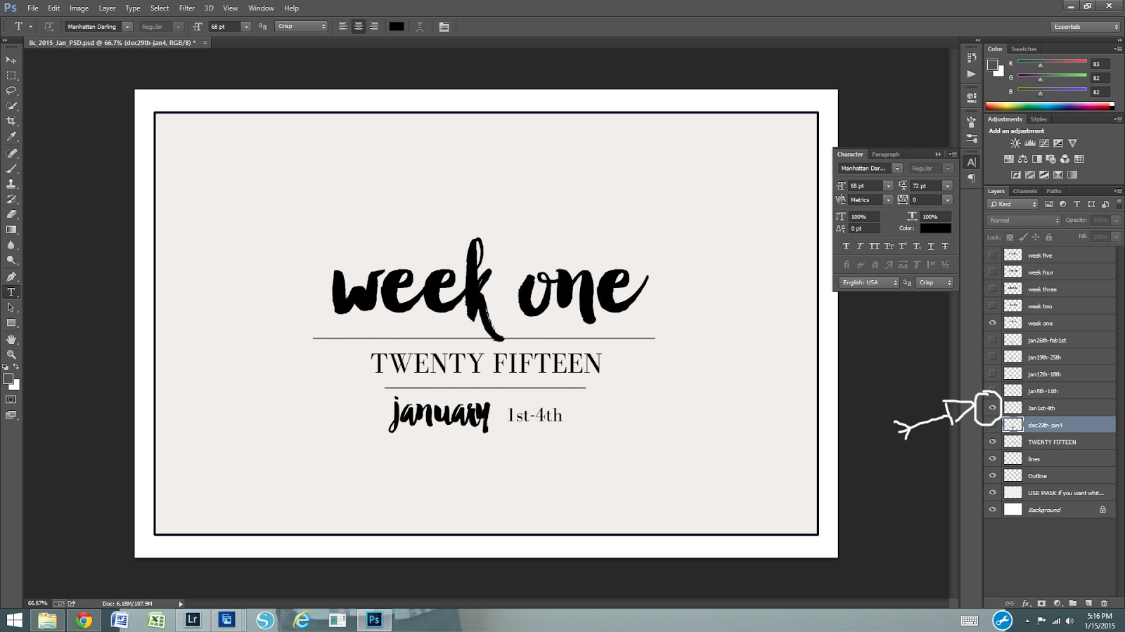 little lamm & co: 2015 Brush Script Title Card Templates