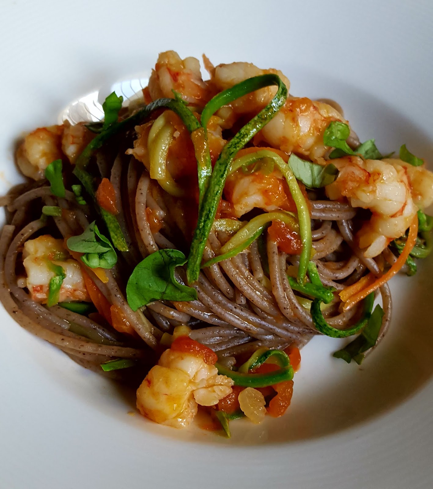 La Belle Auberge: Fidelini con grano saraceno al ragù di gamberi