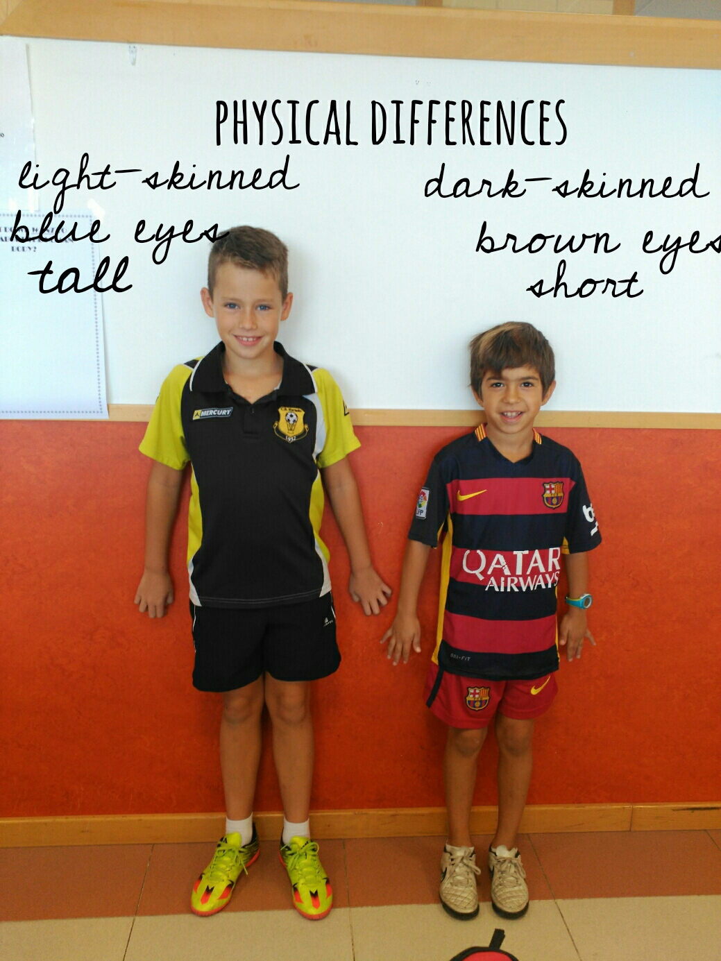 ENGLISH: 3rd SCIENCE: PHYSICAL DIFFERENCES