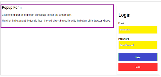 How To Create a Popup Form. - TechnicalRaji