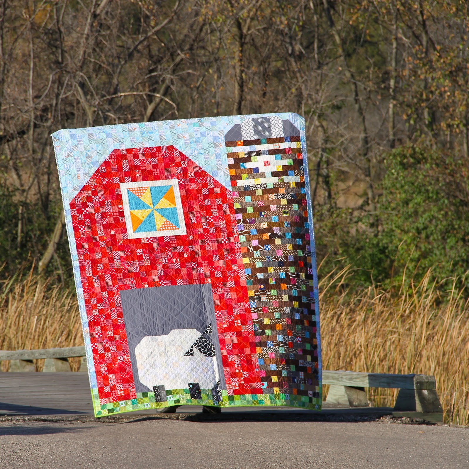 City House Studio: Barn Quilt with Sheep, an original design