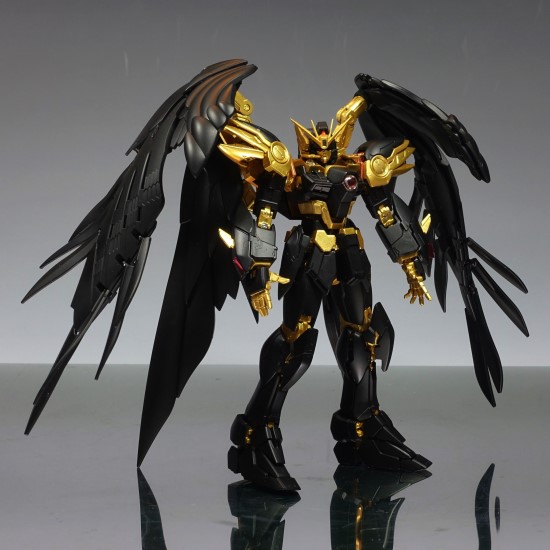 Painted Build: RG 1/144 Wing Gundam Zero Custom EW ver. "Black and Gold ...