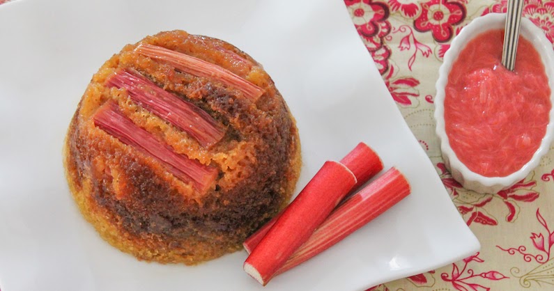 Food Lust People Love: Fresh Rhubarb Steamed Sponge Pudding with ...