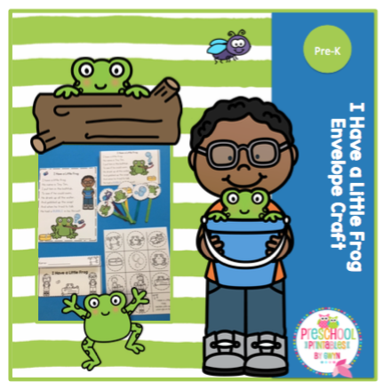 Free - I Have a Little Frog Envelope Craft ~ Preschool Printables