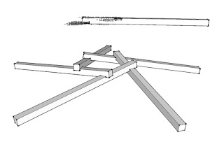 Reciprocal Frame Roof Model