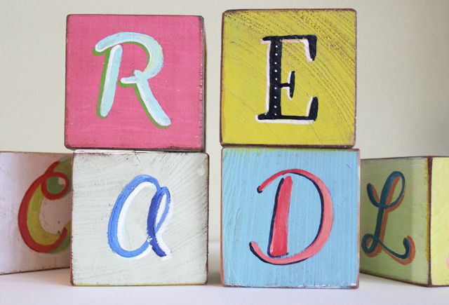 alisaburke: DIY letter blocks from makewells