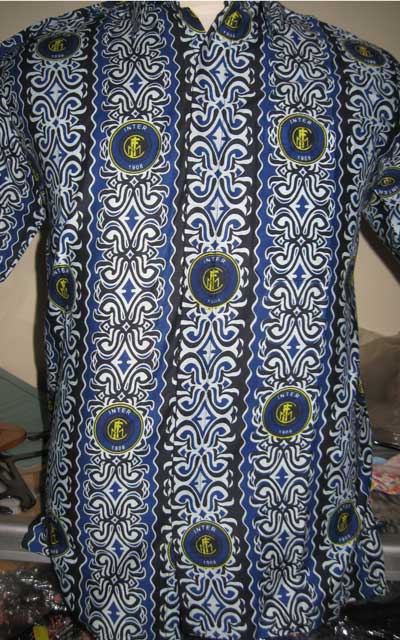 Baju Batik Bola Club Inter Milan | Toko Batik Online