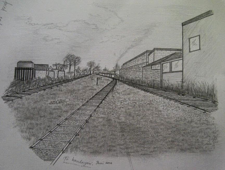 Sketsa Rel Kereta Api