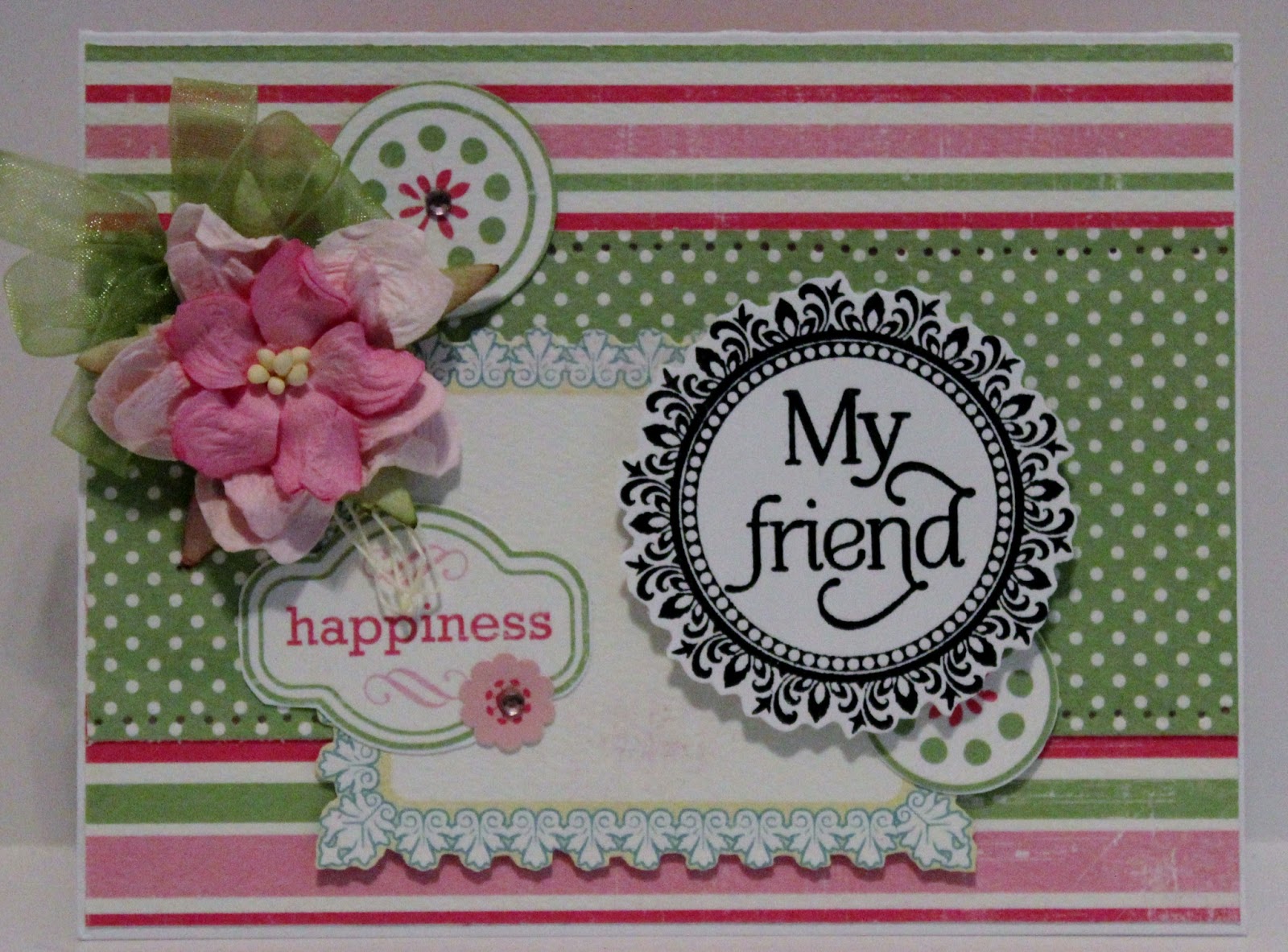Pam Bray Designs: A Girl with Flair: My Friend Card using Inspired by ...