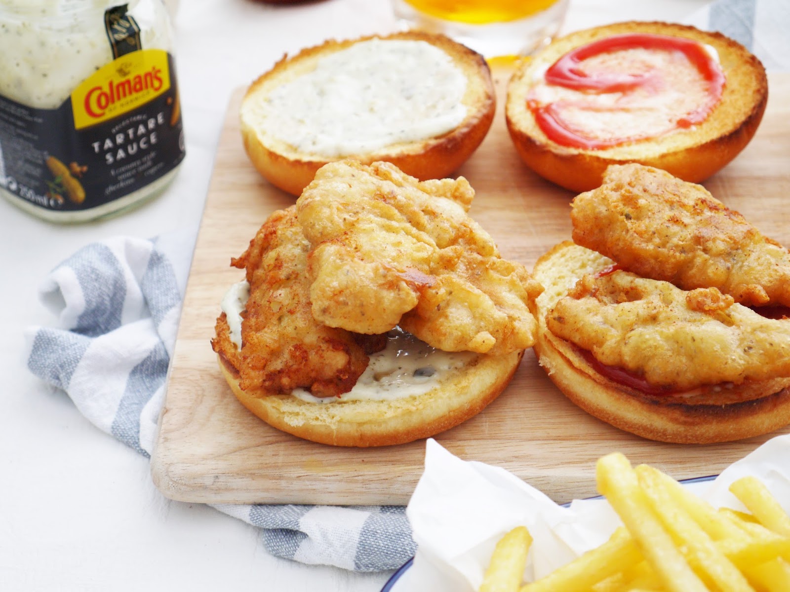 This Muslim Girl Bakes: Battered Fish Burgers.