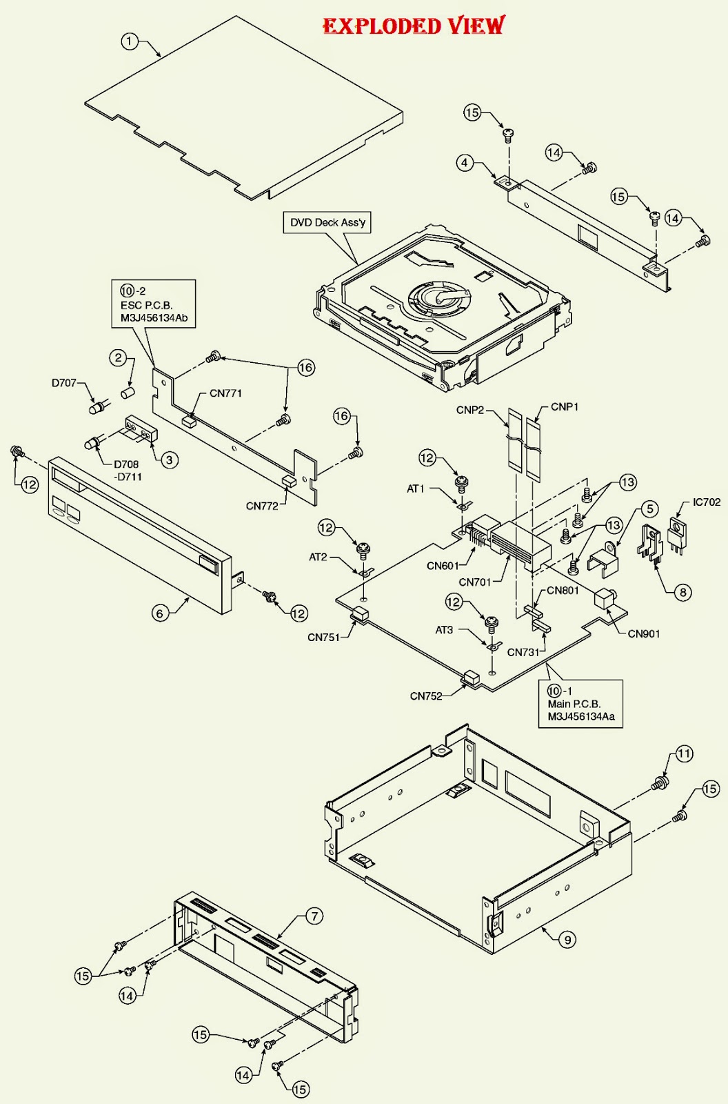 Master Electronics Repair !: PANASONIC CN-VH8160 DVD PLAYER – HONDA ...