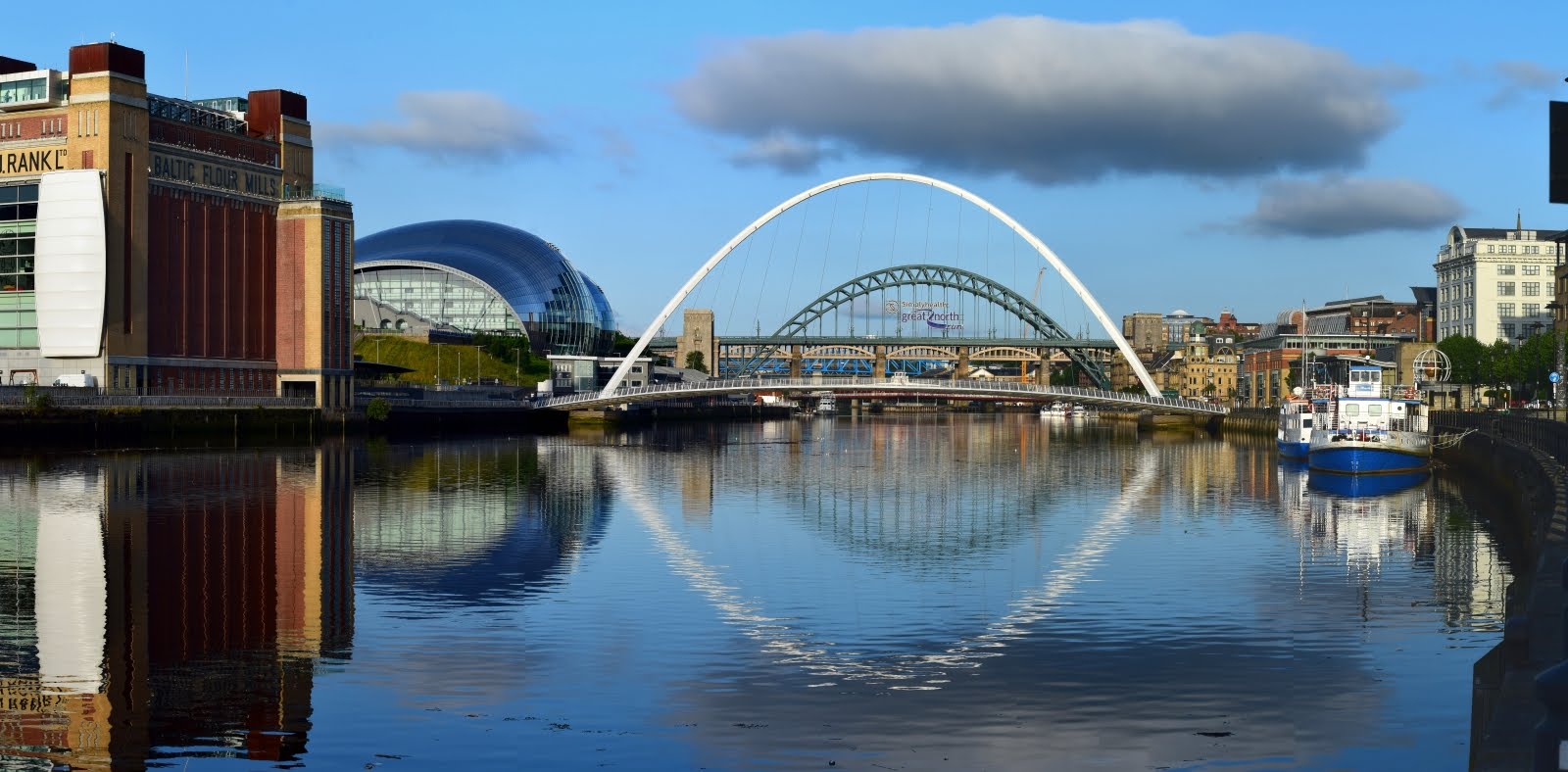 Photographs Of Newcastle: River Tyne and The Quayside Panoramic Photographs