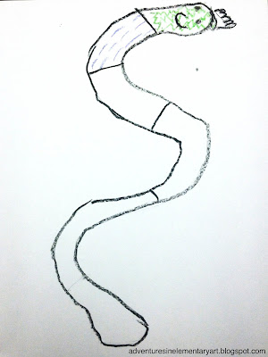 Adventures in Elementary Art!: LINES and Snakes - 1st
