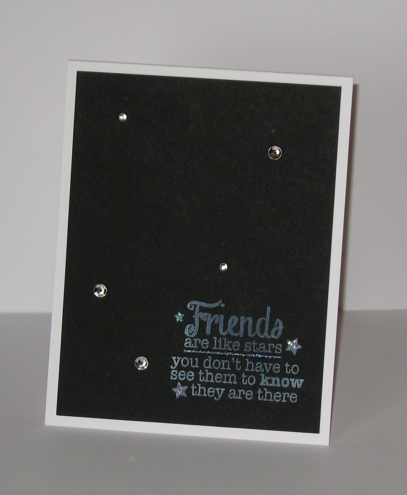 Glitter Ink: Fresh Squeezed Stamps Challenge Card #2