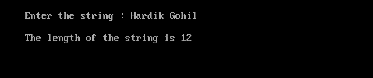 C Program To Find Length Of A String Using Strlen Function