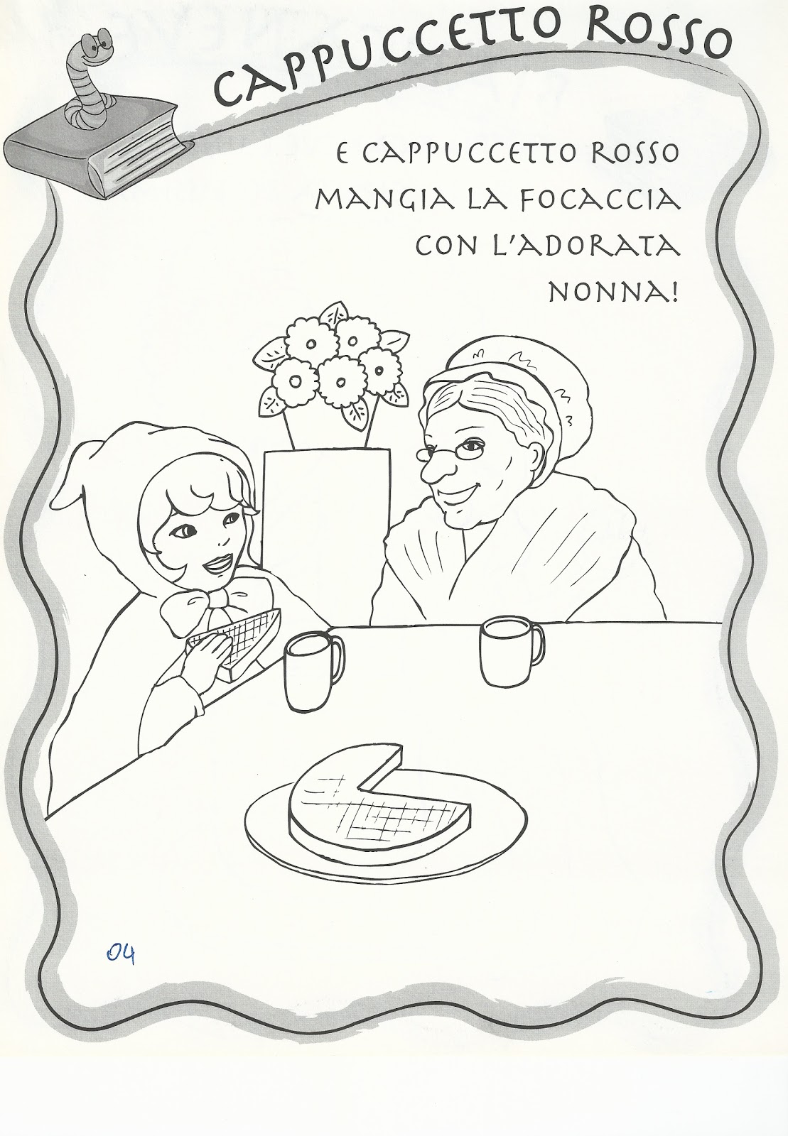 disegni da colorare: DISEGNI DA COLORARE: FIABE CELEBRI (cappuccetto ...