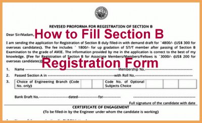 How to fill AMIE Section B Registration Form? How to select Optional ...