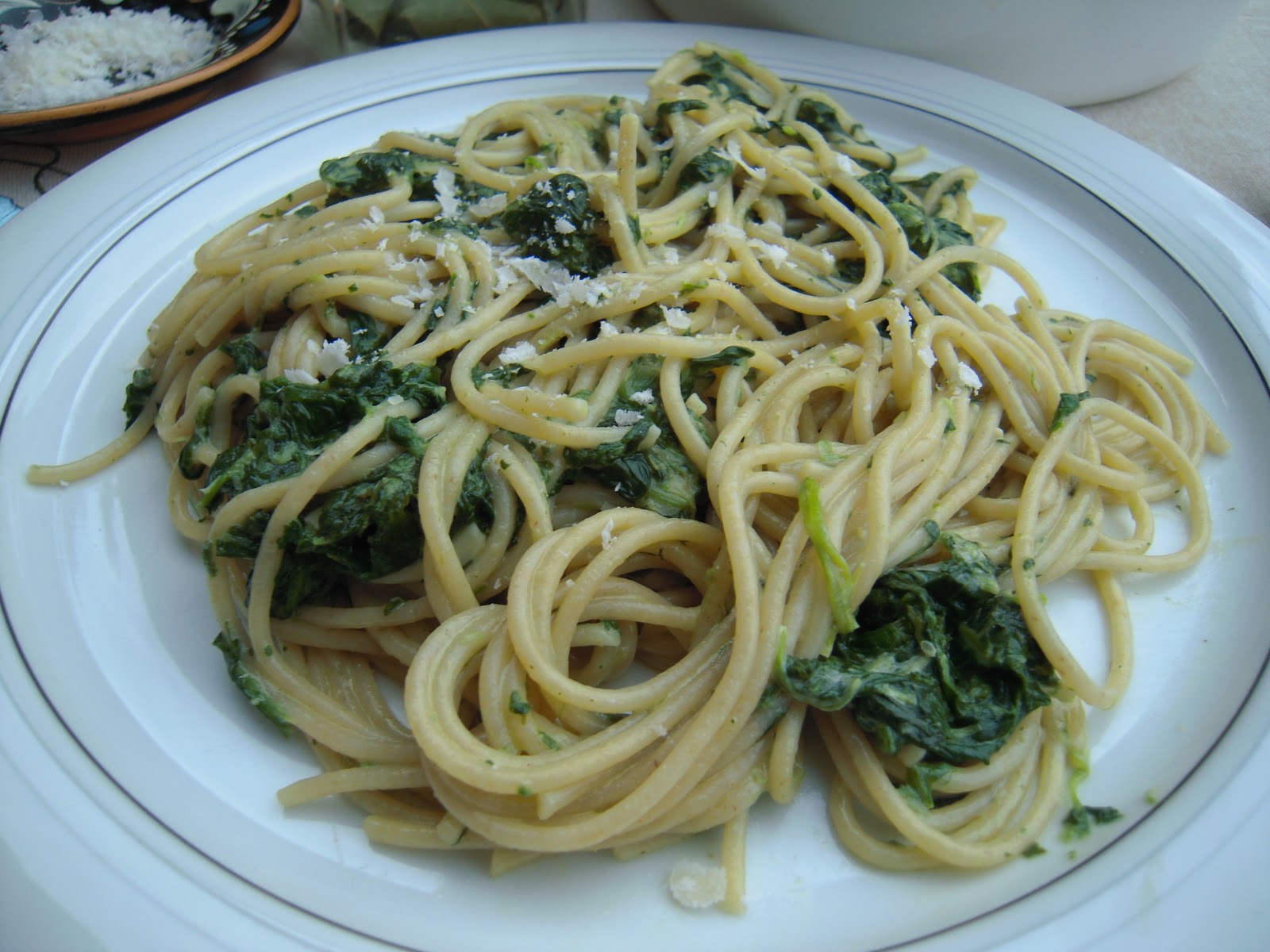 Gozoa eta Gazia: Pasta integral con espinacas y queso