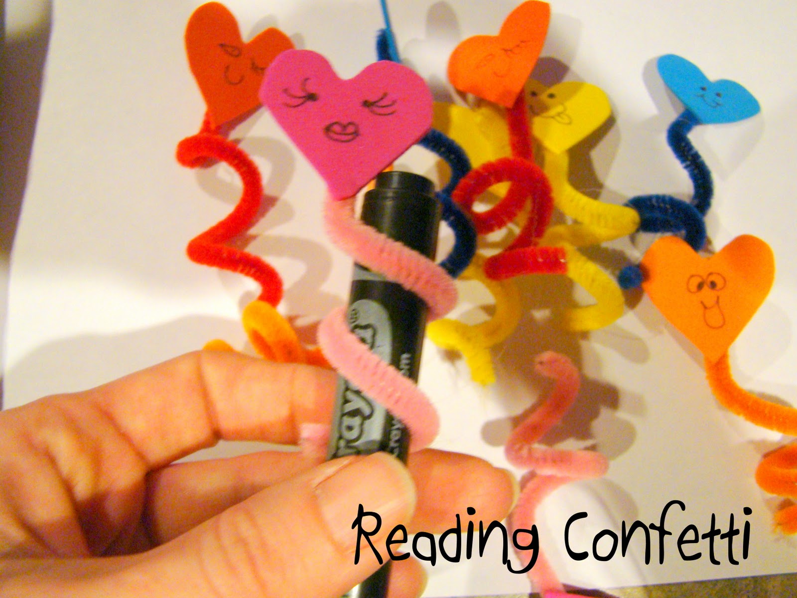 Valentine Story Props ~ Reading Confetti