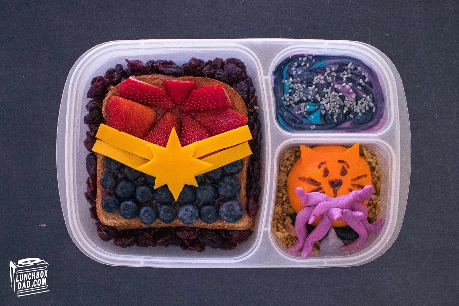 Lunchbox Dad: Captain Marvel Lunch and Snack Recipe Ideas