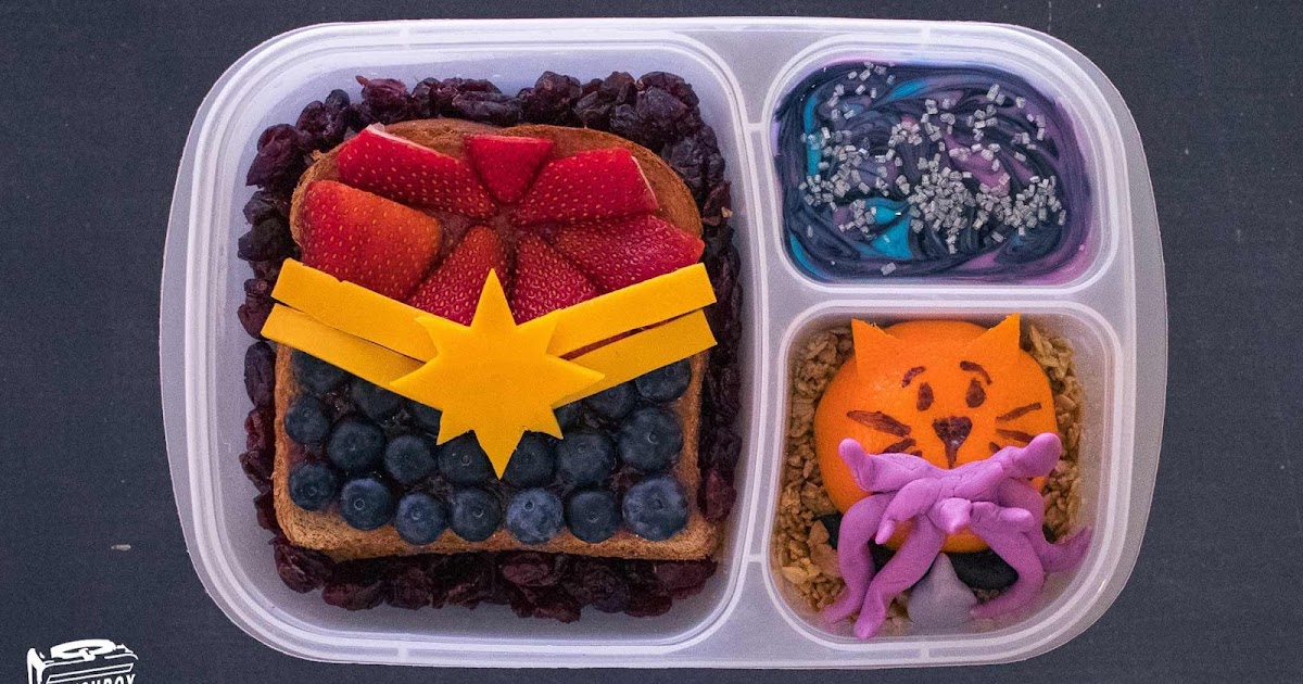 Lunchbox Dad: Captain Marvel Lunch and Snack Recipe Ideas