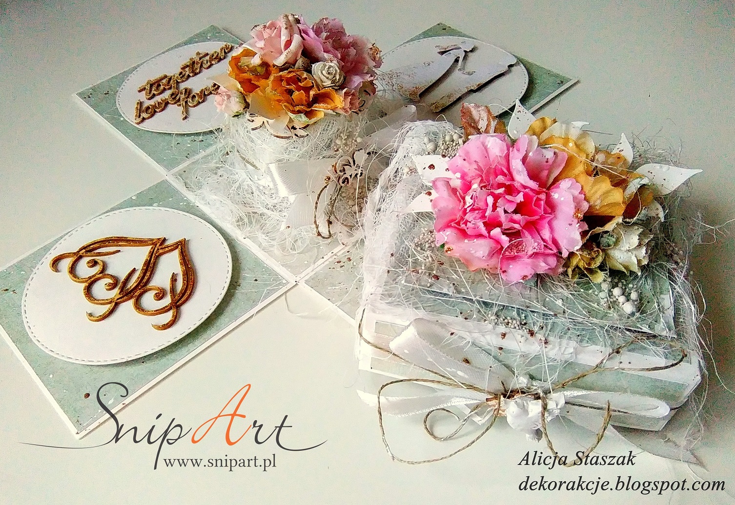 Snip Art - Pracownia Artystyczna: Wedding exploding box / Ślubny ...