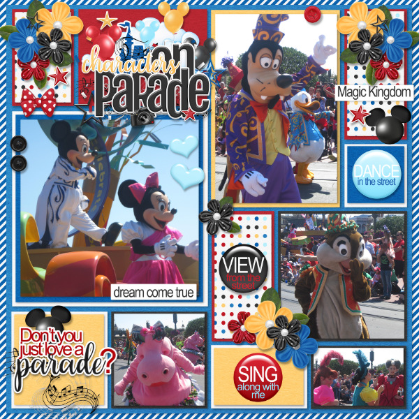 Digital Layouts by 3BluEyedBabies: Characters On Parade