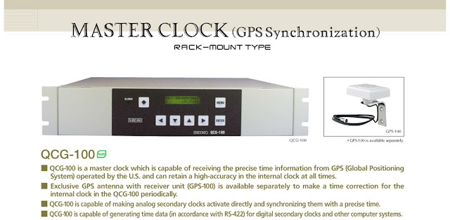 Clock Maker & Parts: SEIKO Master Clock QCG-100