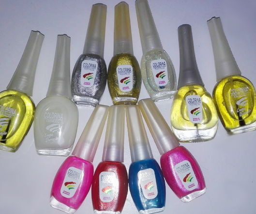 The Sky The Chocolate : Esmaltes colorina - comprados en bolivia