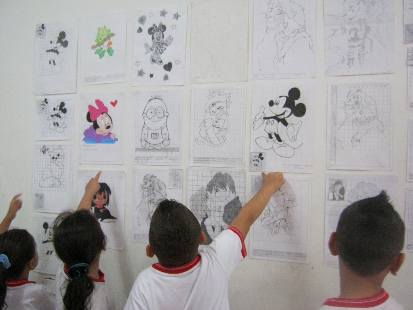Educación Artística: EXPOSICIÓN DE DIBUJOS ESTUDIANTES GRADOS SEXTO A ONCE