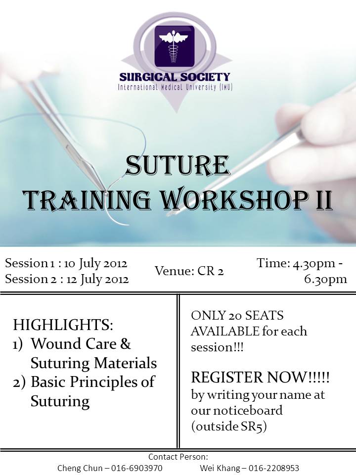 Suture Training Workshop II