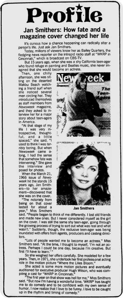 Zebradelic: Jan Smithers gets some press